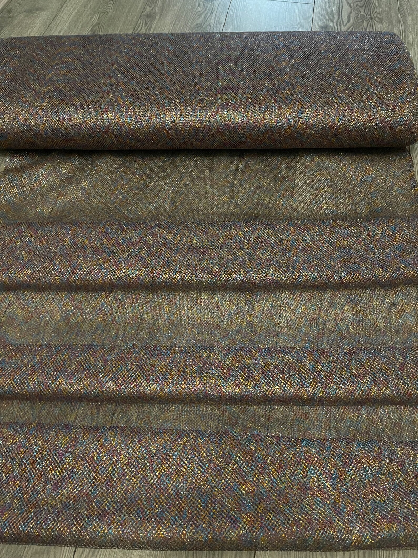 1m Multi Coloured Metallic Lurex Mesh Net Fabric per Metre 45”wide - Etsy