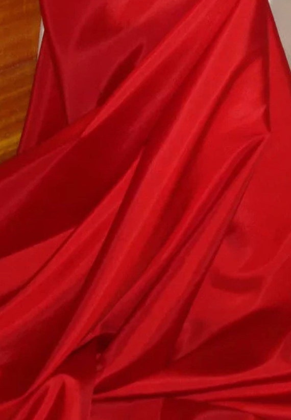 1M Red Taffeta Fabric 58 Wide | Etsy
