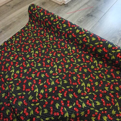 Cherry Fabric - Etsy