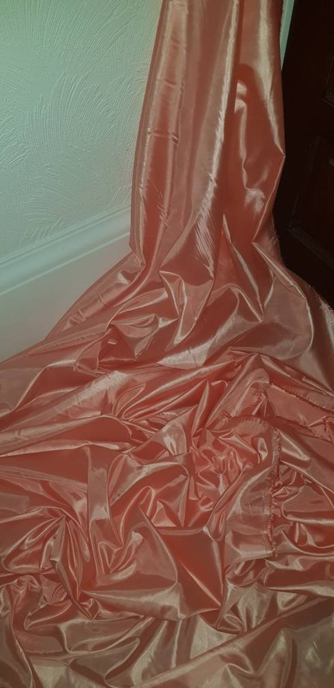 1m Peach Colour Polyester Silky Deluxe Linning Fabric 58" Wide - Etsy