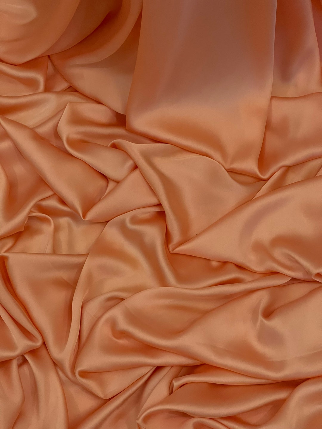 1m Chameuse Silky Smooth Satin Peach Color Dress Fabric 58 Wide - Etsy