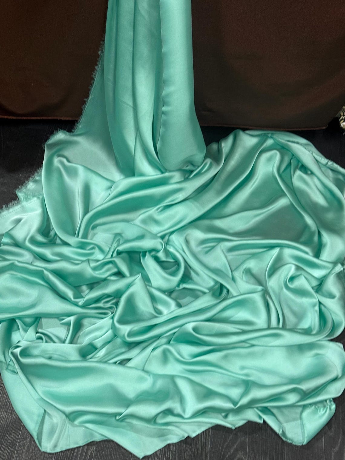 1m Charmeuse Smooth Satin Mint Green Color Dress Fabric 58" Wide - Etsy