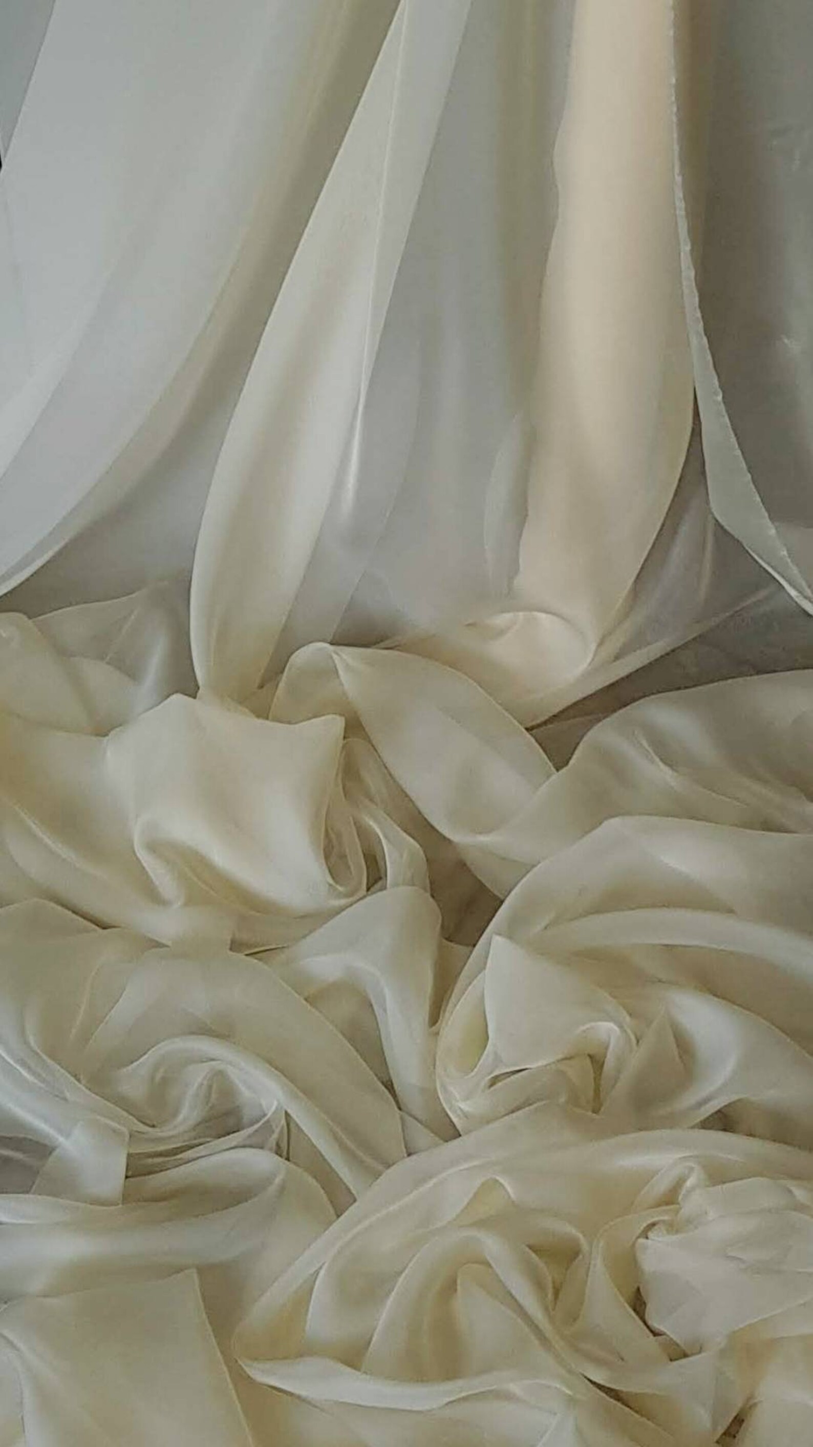 1m Cream Color Chiffon Dress Fabric 58 Wide - Etsy