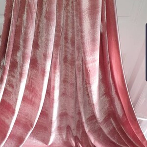 1m Dusky Pink Velour Velvet Fabric 58 Wide - Etsy