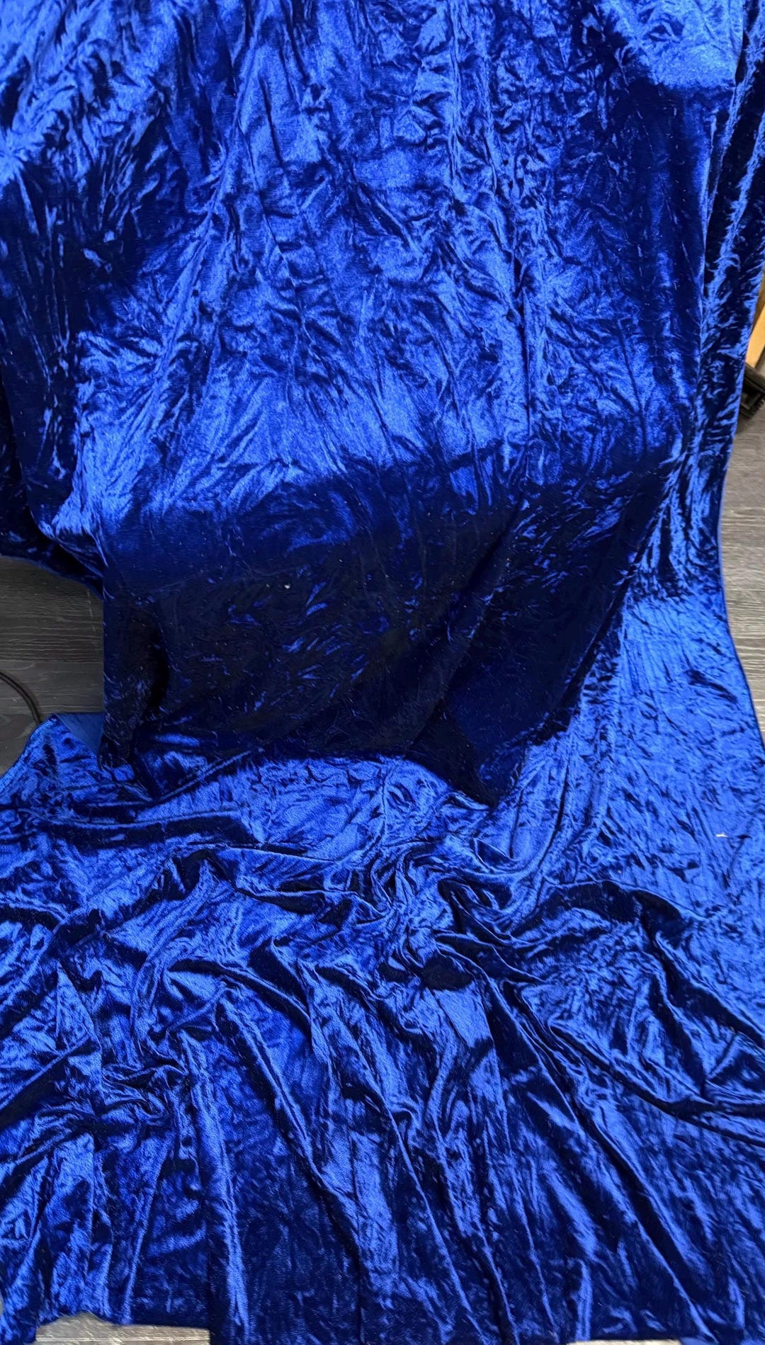1m Royal Blue Strech Ice Crush Velvet Fabric 58” Wide - Etsy