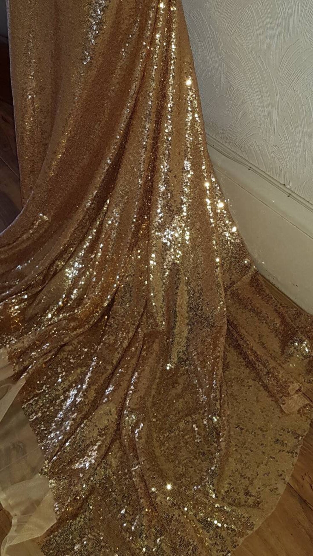 1m Yellow Gold Sequin Fabric 58" Wide - Etsy