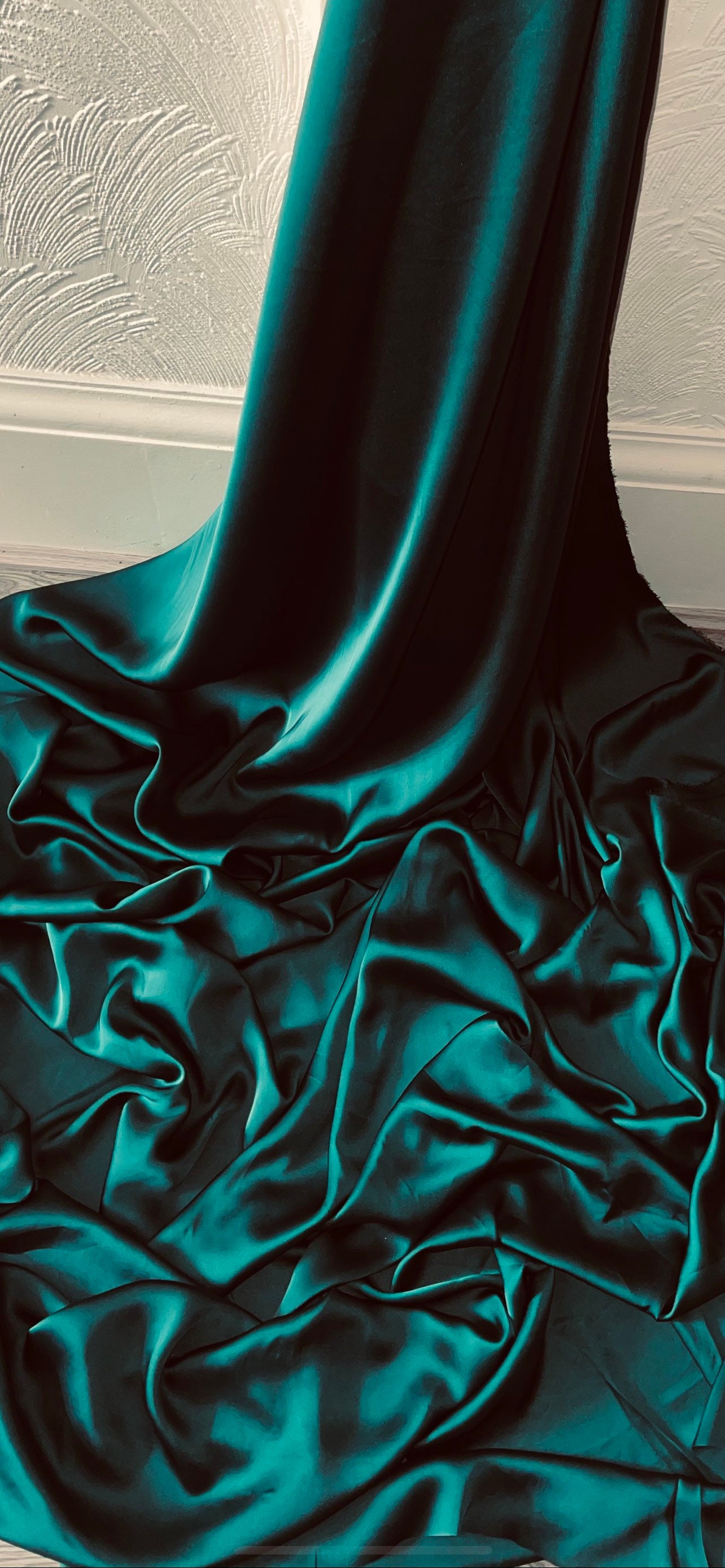 1m Charmeuse Silky Smooth Satin Forest Green Color Dress - Etsy UK