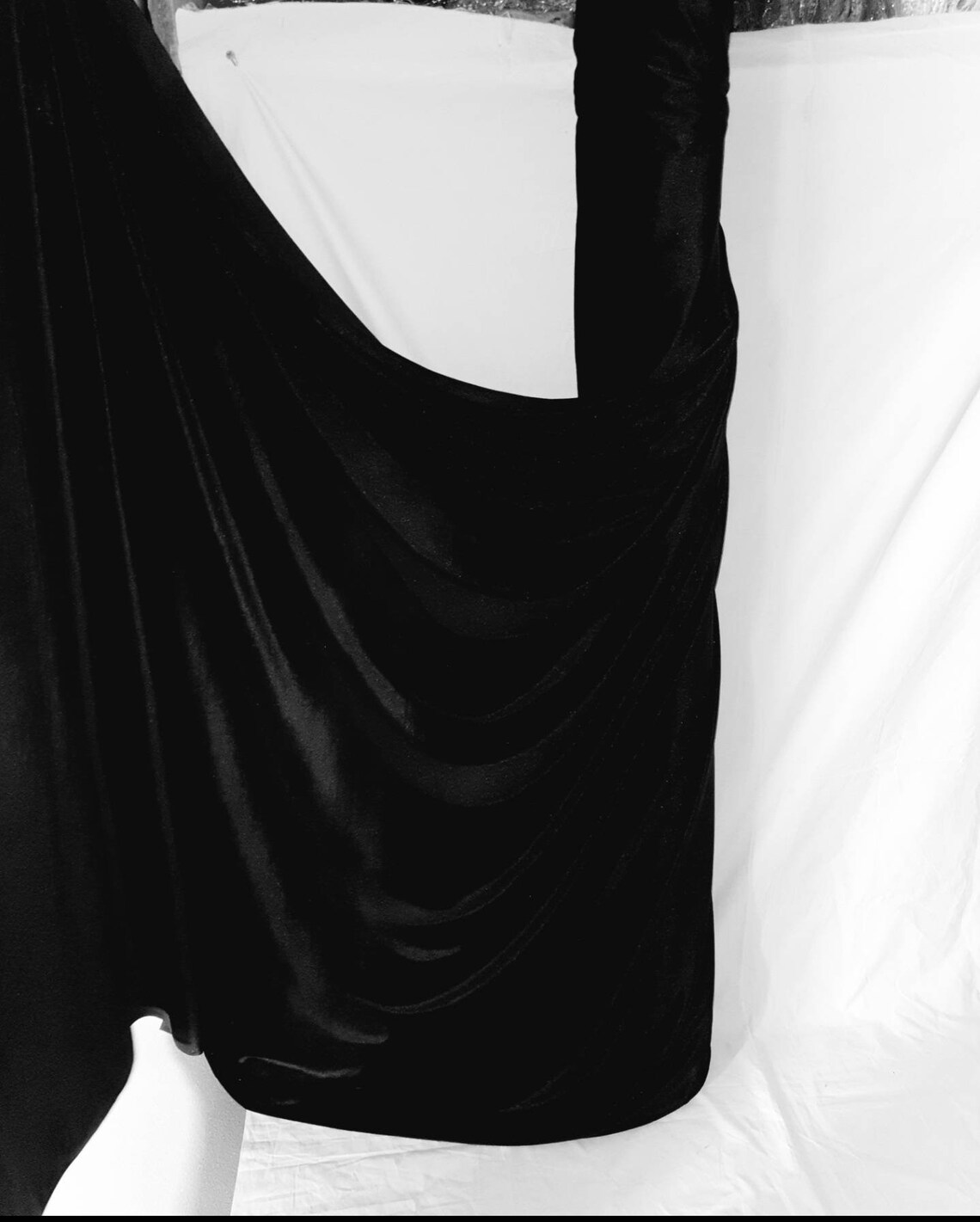 1m Black Velour Velvet Fabric 58” Wide - Etsy