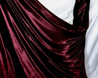 Wine Red Velvet Velour Fabric 58'' PRICE PER METER - Etsy