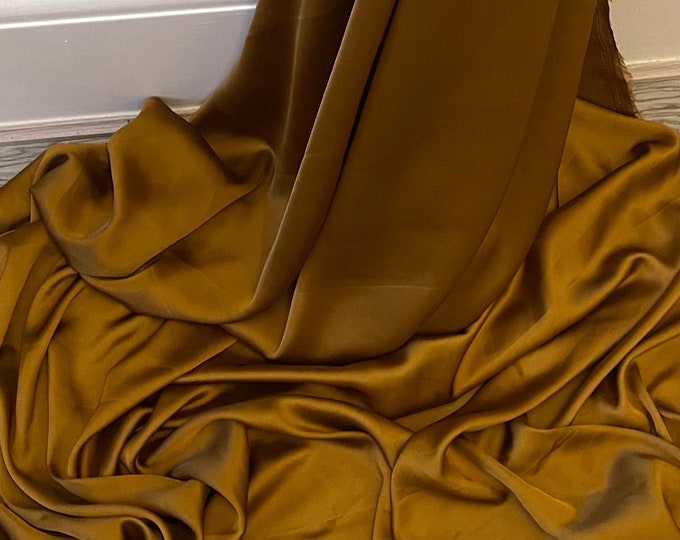 1m Charmeuse Silky Smooth Satin Copper Colour Dress Fabric 58 Wide - Etsy