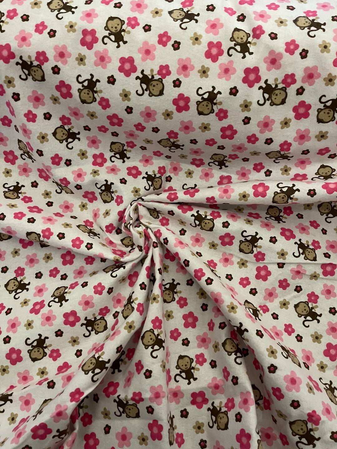 1m Animal Monkey Brushed Cotton Craft Costume Fabric 58” Wide - Etsy