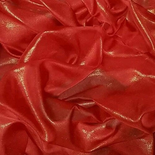 1m Red / Gold Shimmer Satin Dress Fabric 58 Wide - Etsy
