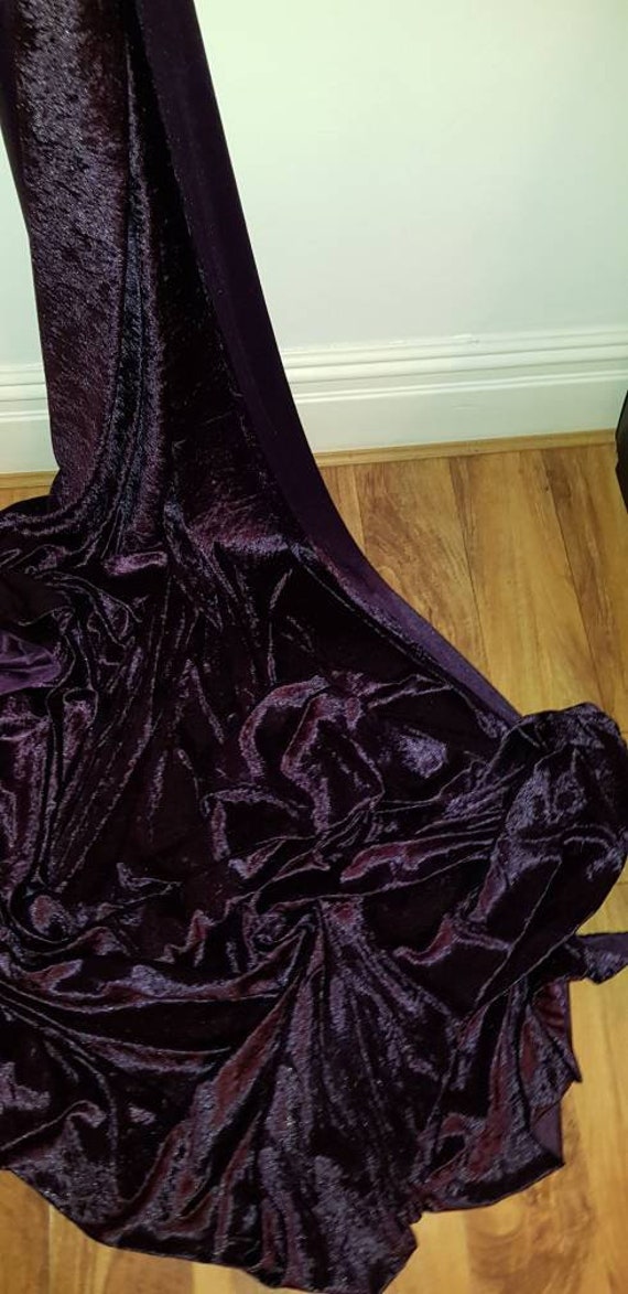 1m purple dimond crush velvet fabric 58 wide | Etsy
