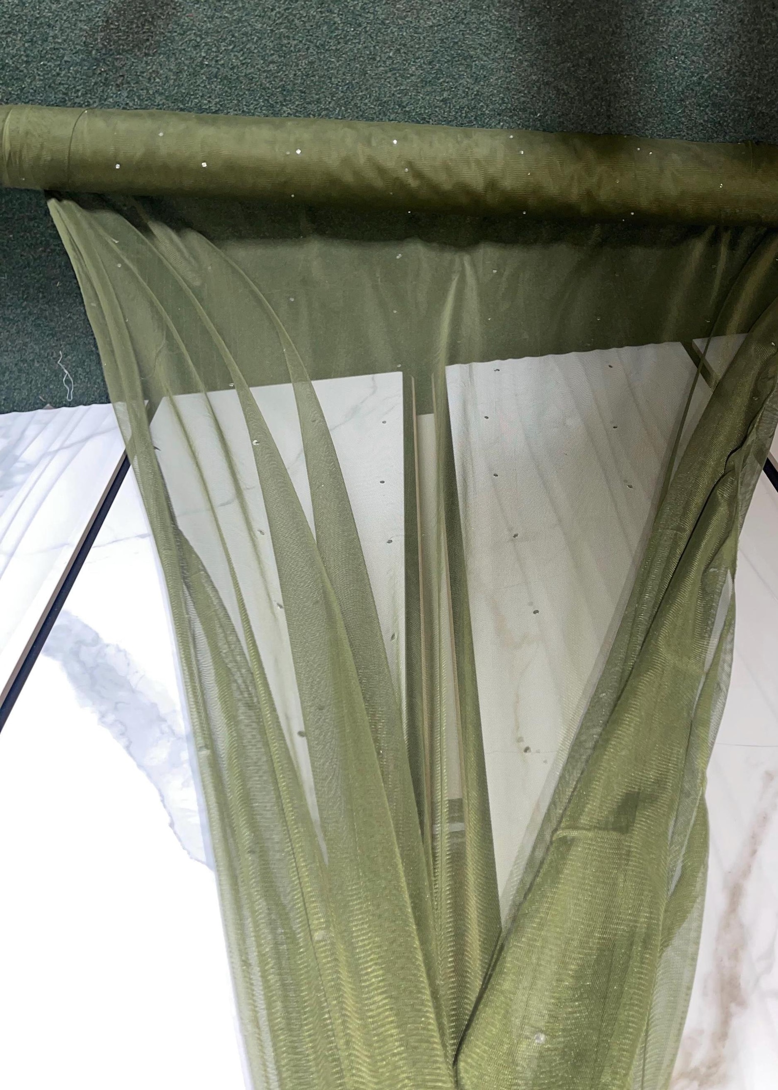 1M Olive Dimond Stud Tulle Fabric 45” Wide - Etsy