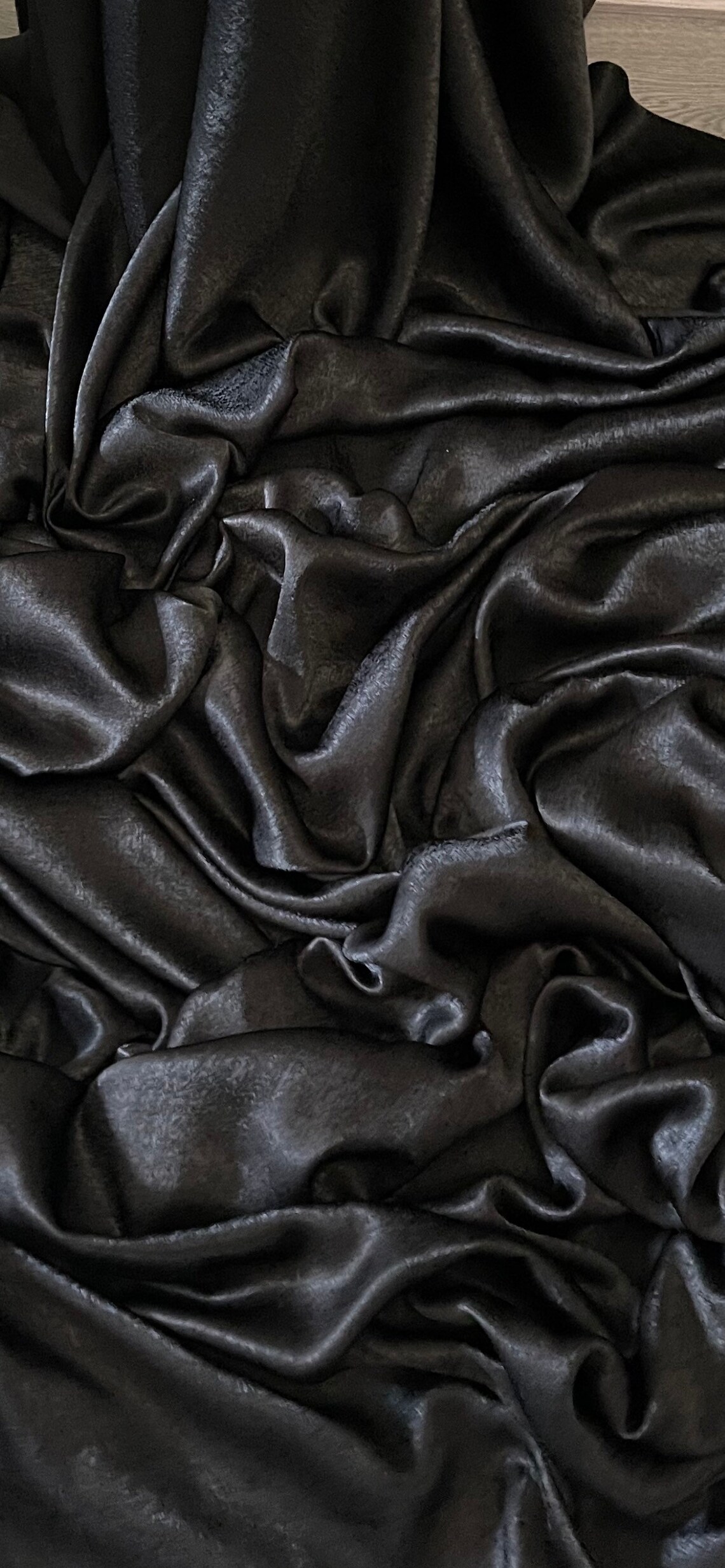 1msilky Smooth Velvet Satin Fabric Bridal Wear Black Colour - Etsy UK