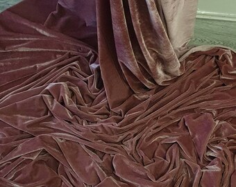 Blush Velvet Fabric | Etsy