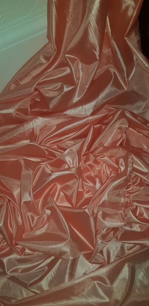 1m Peach Colour Polyester Silky Deluxe Linning Fabric 58 - Etsy