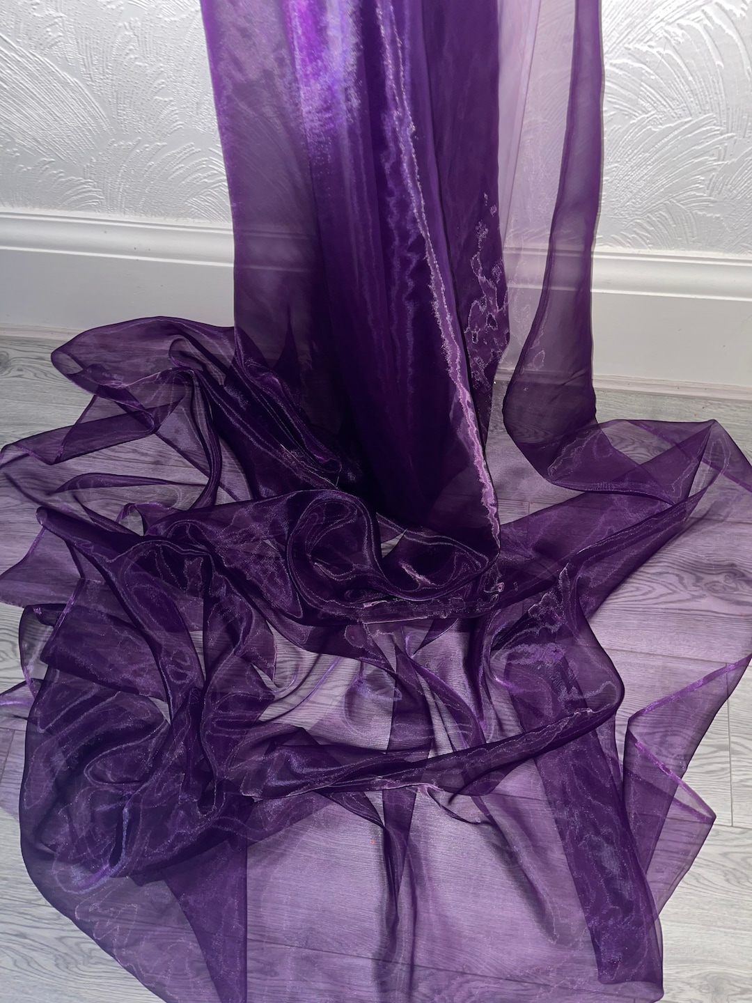 1m Purple Organdi Sheen Organza Fabric 58wide - Etsy