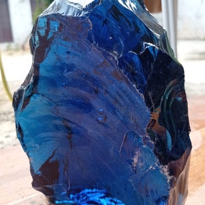 2,6 Kg Deep Blue Rough Andara Crystal P1 271023 - Etsy