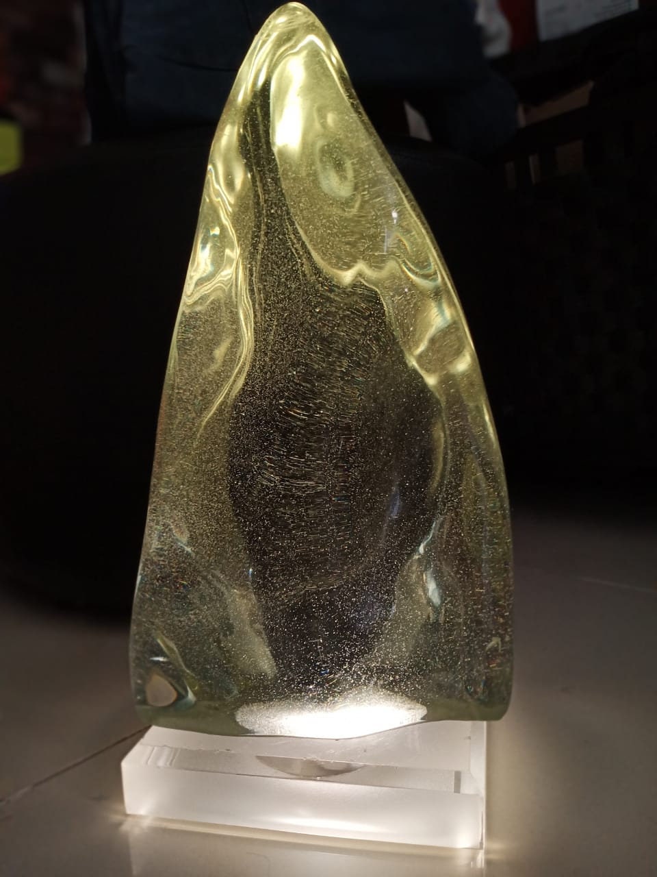STRONG AURA Gold Andara Crystal Polished With Bubble Inside 9,5kg 0402 ...