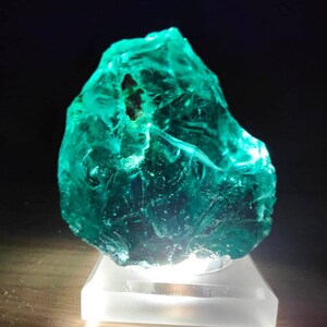 Rough Light Blue Andara Crystal 1,5 Kg With Base and Dimmer Electric - Etsy