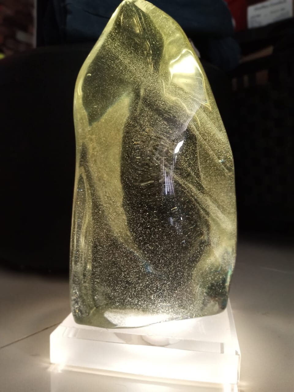 STRONG AURA Gold Andara Crystal Polished With Bubble Inside 9,5kg 0402 ...