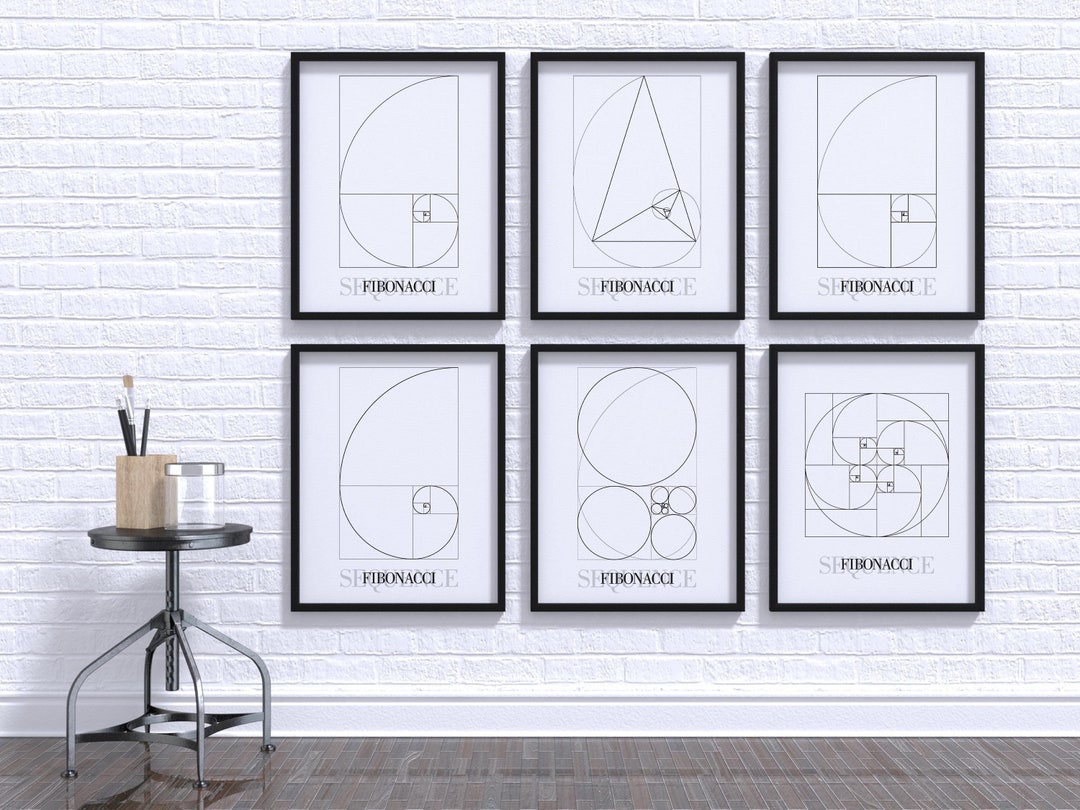 Digital Download! Fibonacci Sequence/golden Ratio Poster Pack - 126 ...