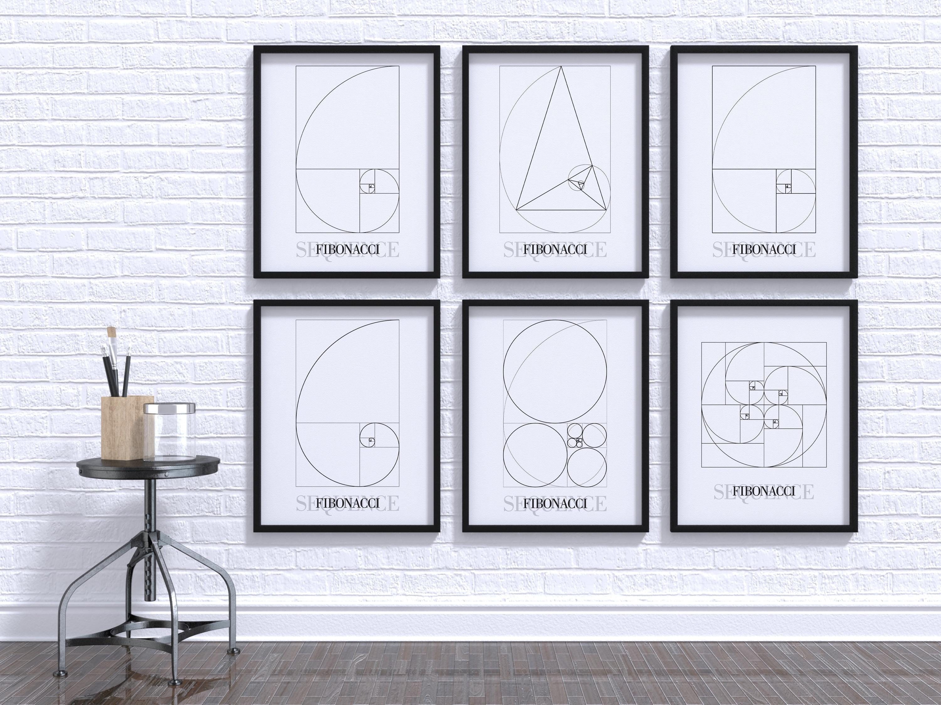 Digital Download! Fibonacci Sequence/golden Ratio Poster Pack - 126 ...