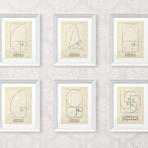 Digital Download! Fibonacci Sequence/golden Ratio Poster Pack - 126 ...