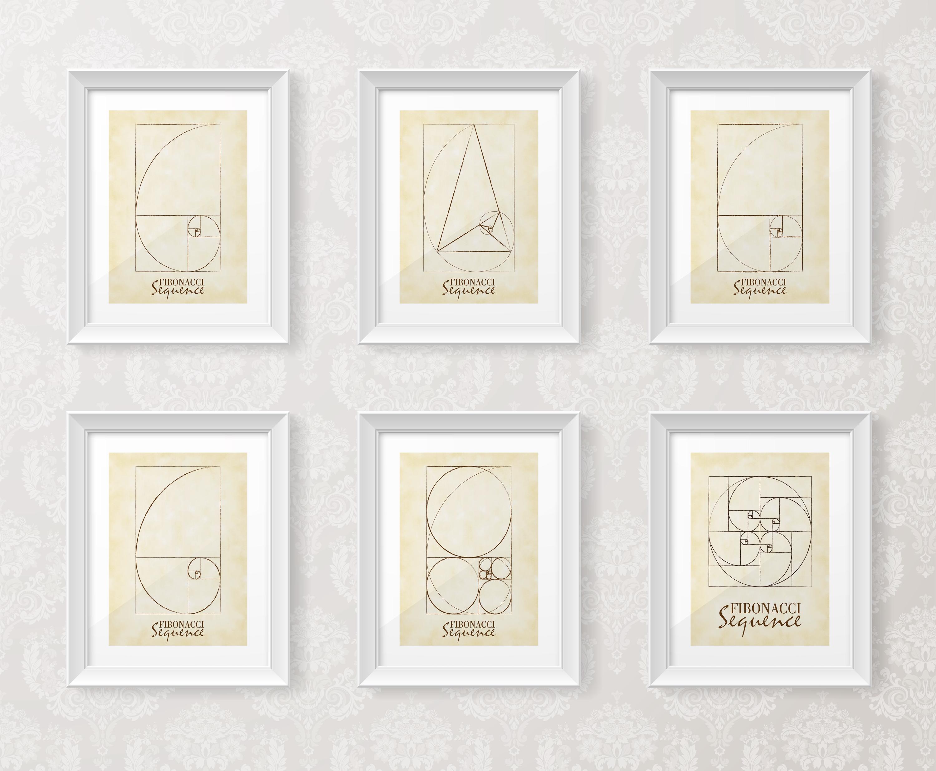 Digital Download! Fibonacci Sequence/golden Ratio Poster Pack - 126 ...