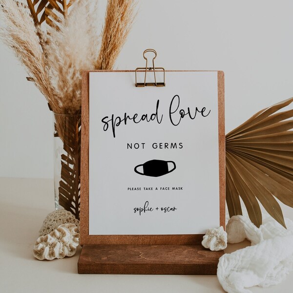 Wedding Mask Sign - Etsy