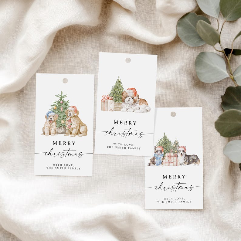 Editable Christmas Gift Tags Bundle, Printable Christmas Present Label ...