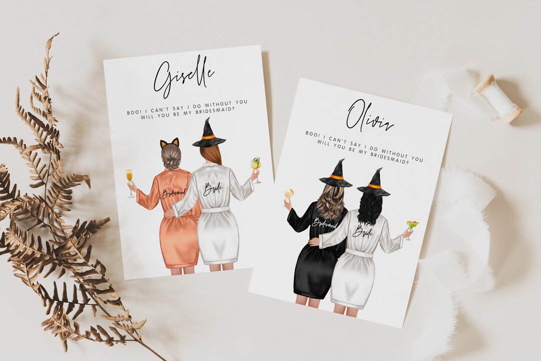 Halloween Bridesmaid Proposal, Halloween Bridesmaid Gift, Personalized ...