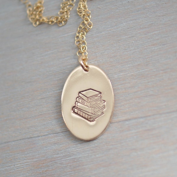 Book Necklace - Etsy