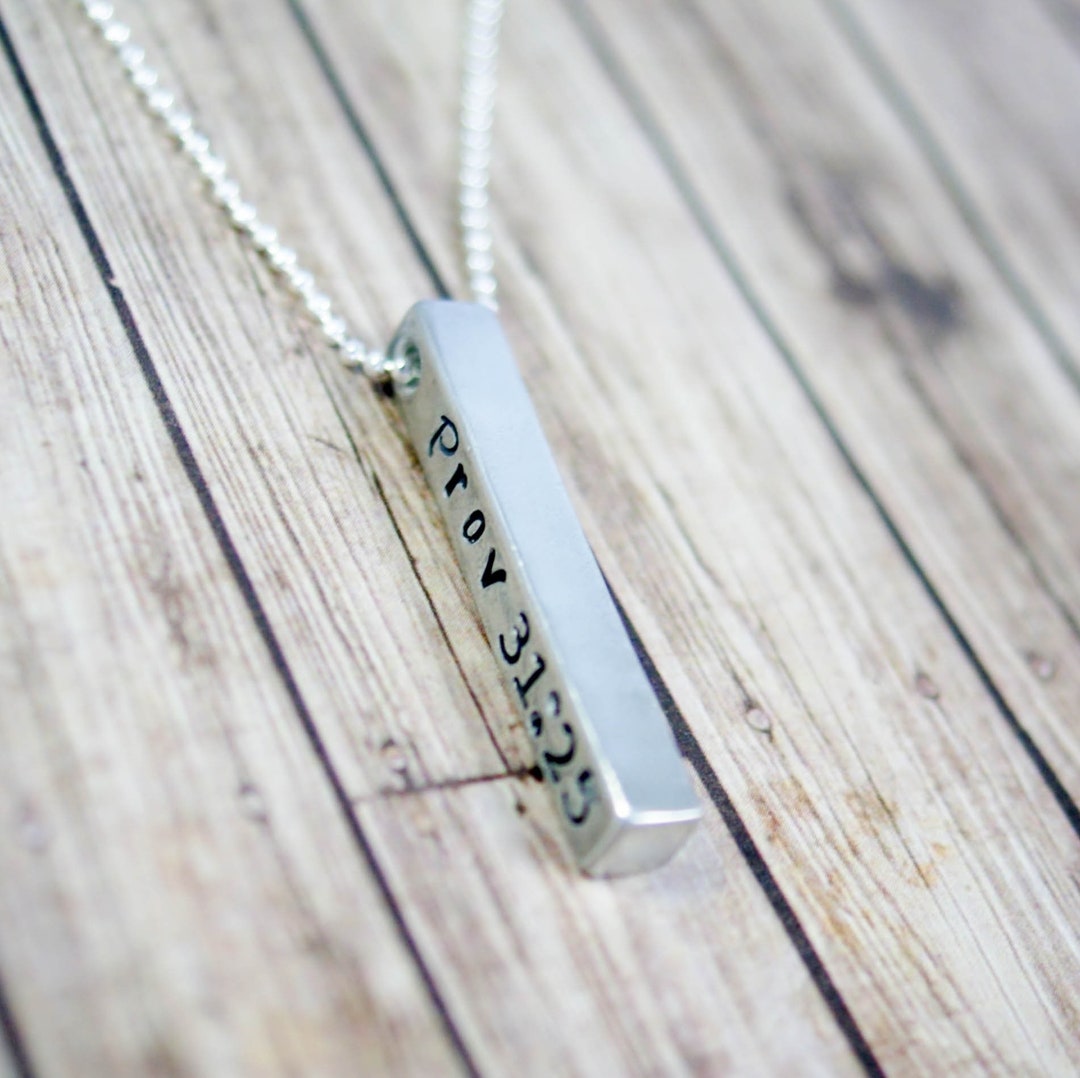 Proverbs 31 Necklace Scripture Jewelry Bible Verse Jewelry Confirmation ...
