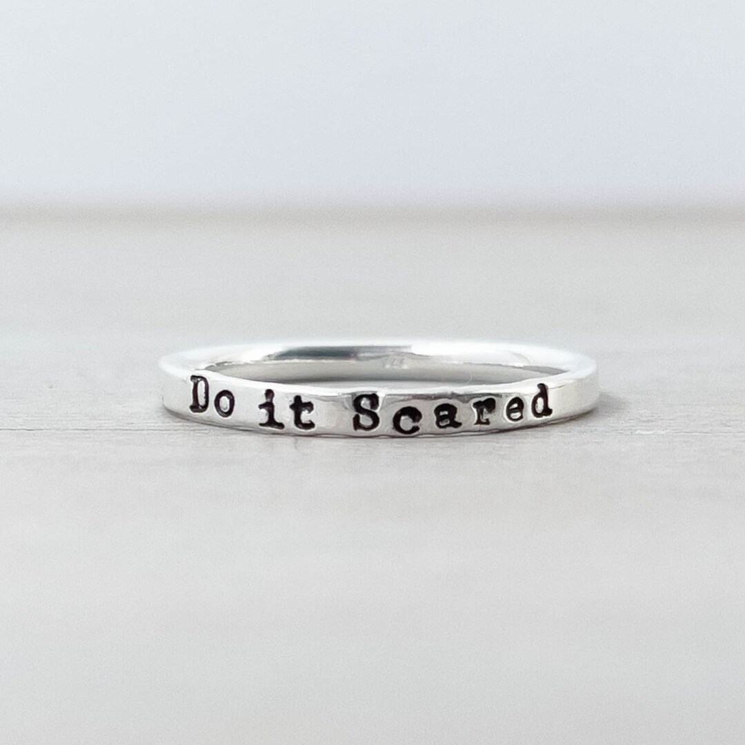 Do It Scared Ring Graduation Gift for Daughter - Etsy