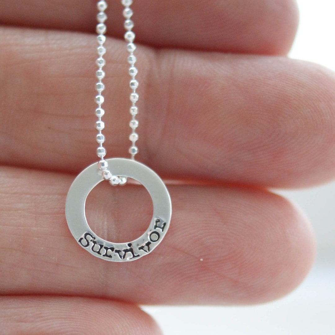 Survivor Necklace I Will Survive Cancer Survivor Gift - Etsy