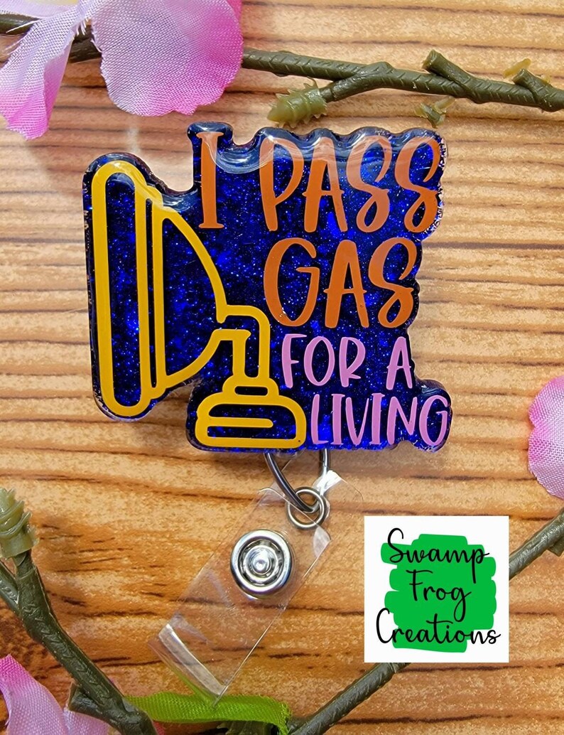 Anesthesia Badge Reel I Pass Gas for a Living Christmas - Etsy