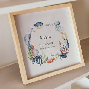 Nautical Wreath. Baby Boy Wreath Clipart. Watercolor Baby Illustrations ...