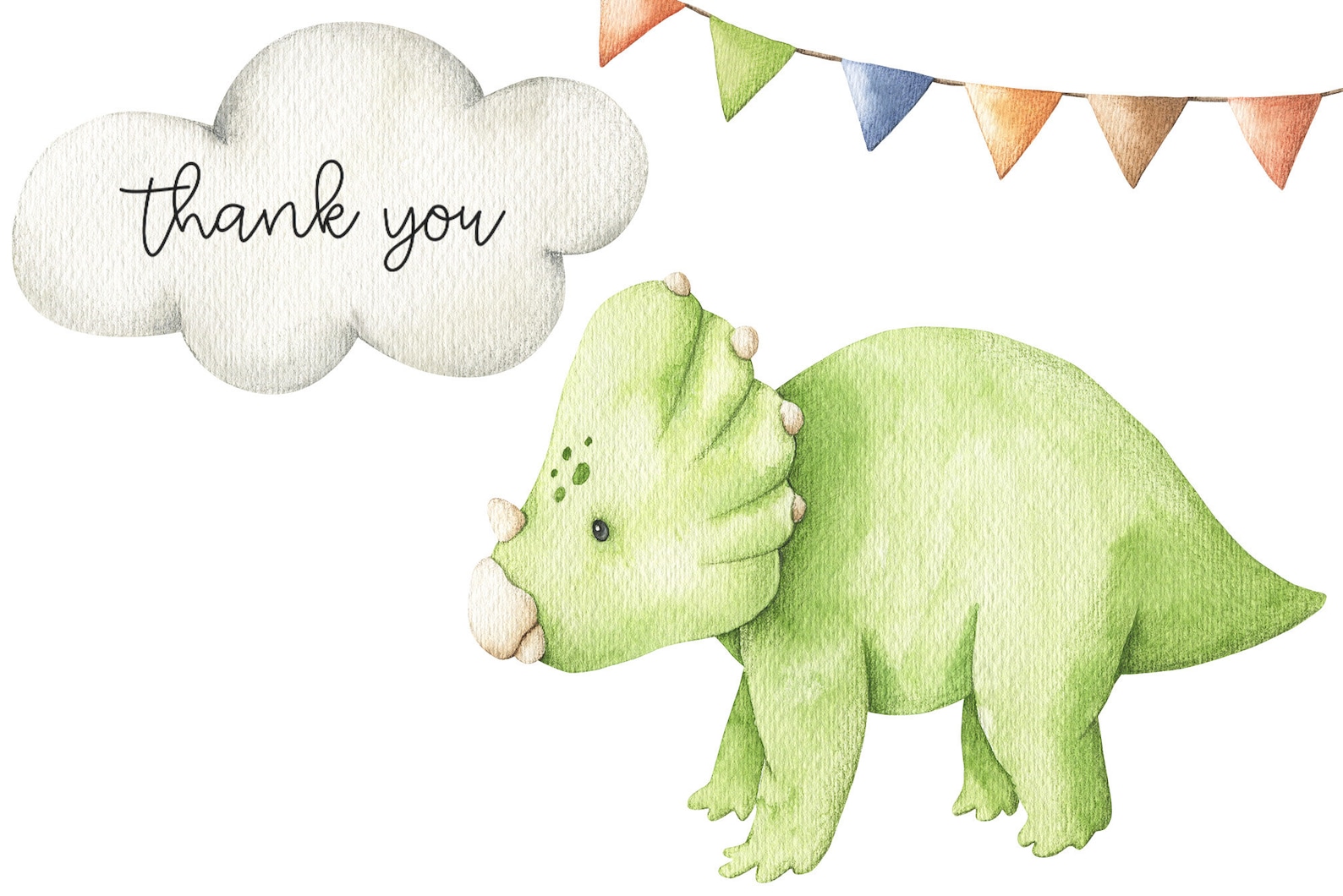 Baby Dinosaur Watercolor Clipart. Baby Boy Animal Clip Art. - Etsy