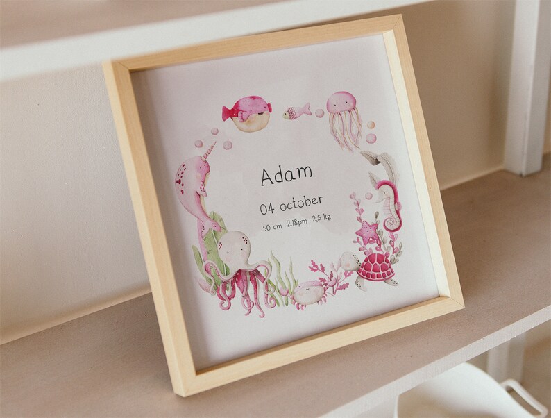 Nautical Wreath. Baby Girl Wreath Clipart. Watercolor Baby - Etsy