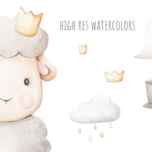 Watercolor Animals Babies Portraits Clipart. Woodland Safari Nursery ...