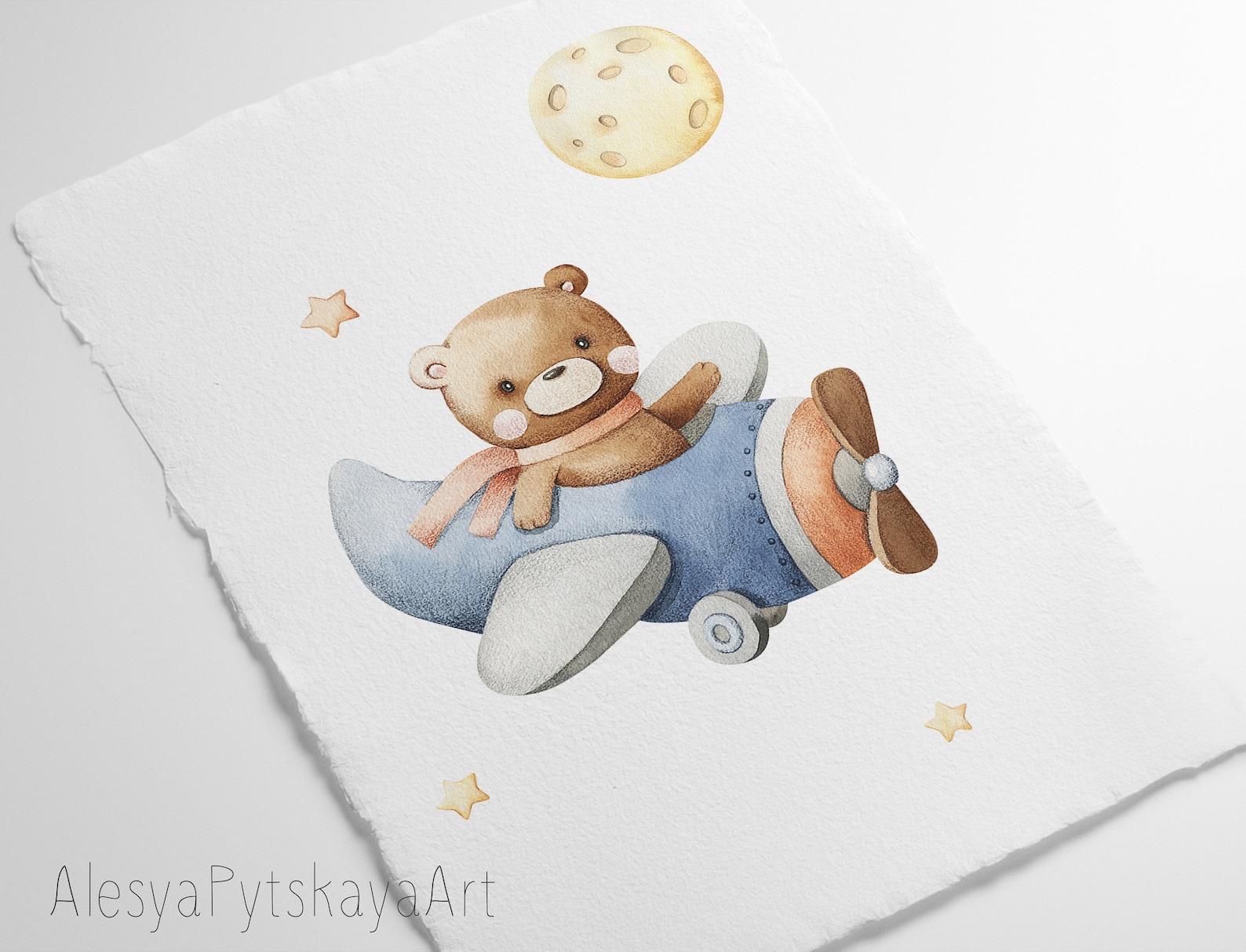 Set of 3 Bear Print Baby Boy Print Newborn Printable Blue - Etsy