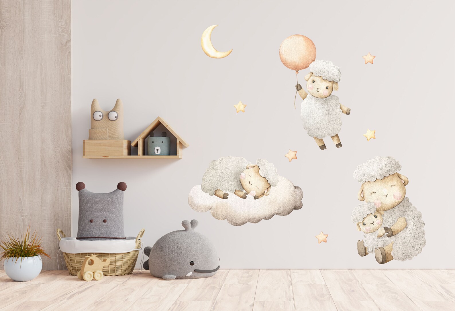 Little Sheep Watercolor Clipart, Animal Pilot, Driver, Kids Clipart ...