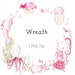 Nautical Wreath. Baby Girl Wreath Clipart. Watercolor Baby ...