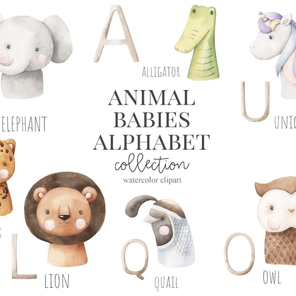Animal Alphabet - Etsy