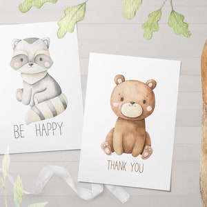 Watercolor Forest Baby, Woodland Nursery Clipart, Woodland Animals ...