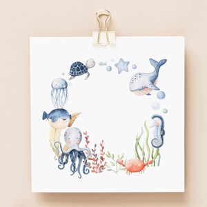 Nautical Wreath. Baby Boy Wreath Clipart. Watercolor Baby Illustrations ...