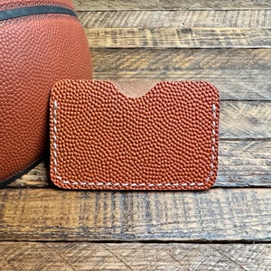 Authentic NBA Basketball Leather Minimalist Card Wallet - Gifts for Him ...