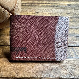 Bart Starr Football Leather Bifold Wallet: Green Bay Packers Gift - Etsy